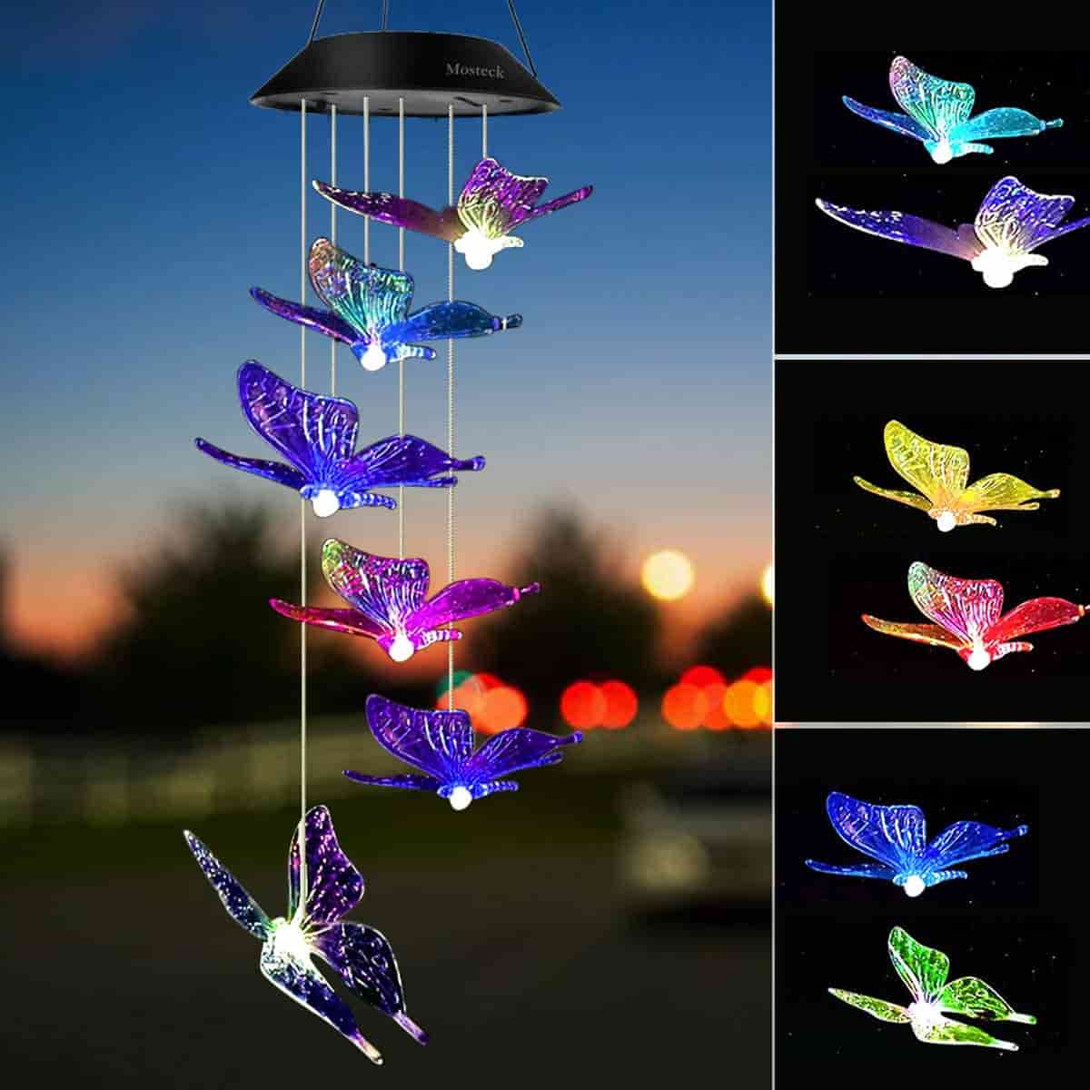 Solar Powered Wind Chime Lights - Garden Wizard Shop